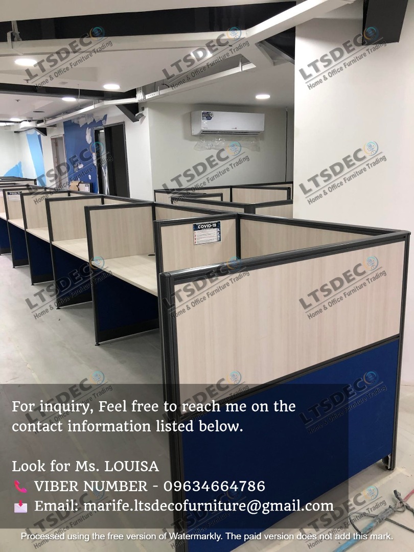 WORKSTATION TABLES OFFICE PARTITION FURNITURE BPO SYSTEM, Furniture ...