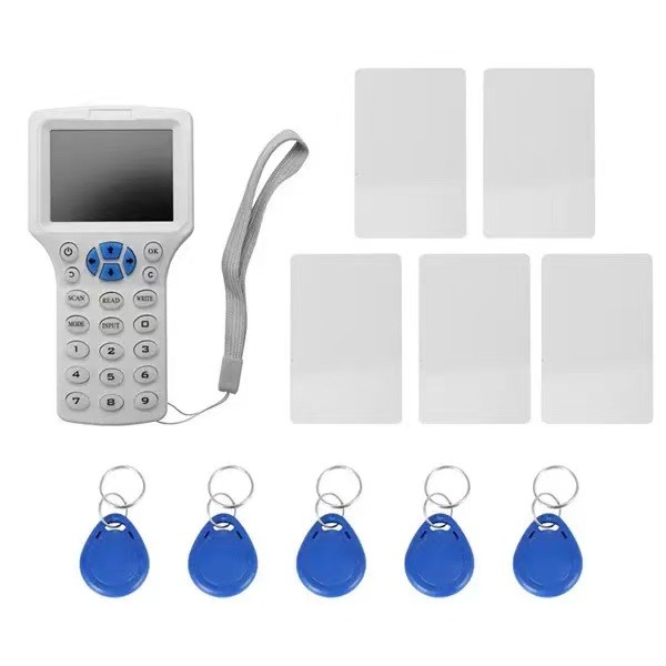 10 Frequency NFC Smart Card Reader Writer RFID Copier Duplicator 125KHz ...