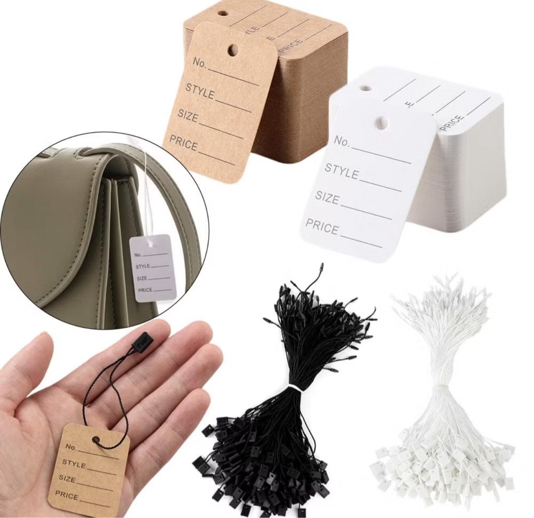 50pcs/Clothing Garment Price Tag Lock Tag String, Women's Fashion ...