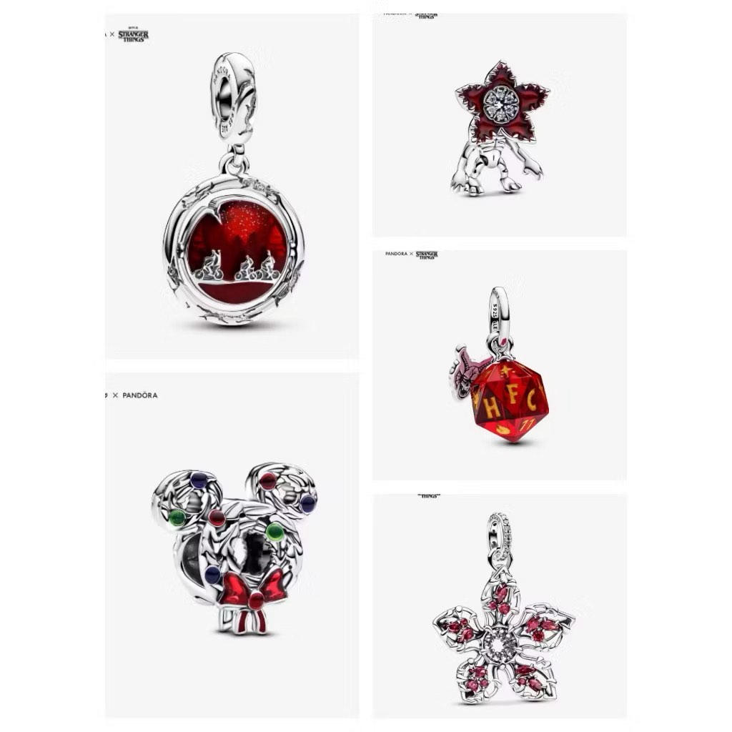 🆕 💯 Original Pandora Stranger Things Collection Dangle Charm S925 ...