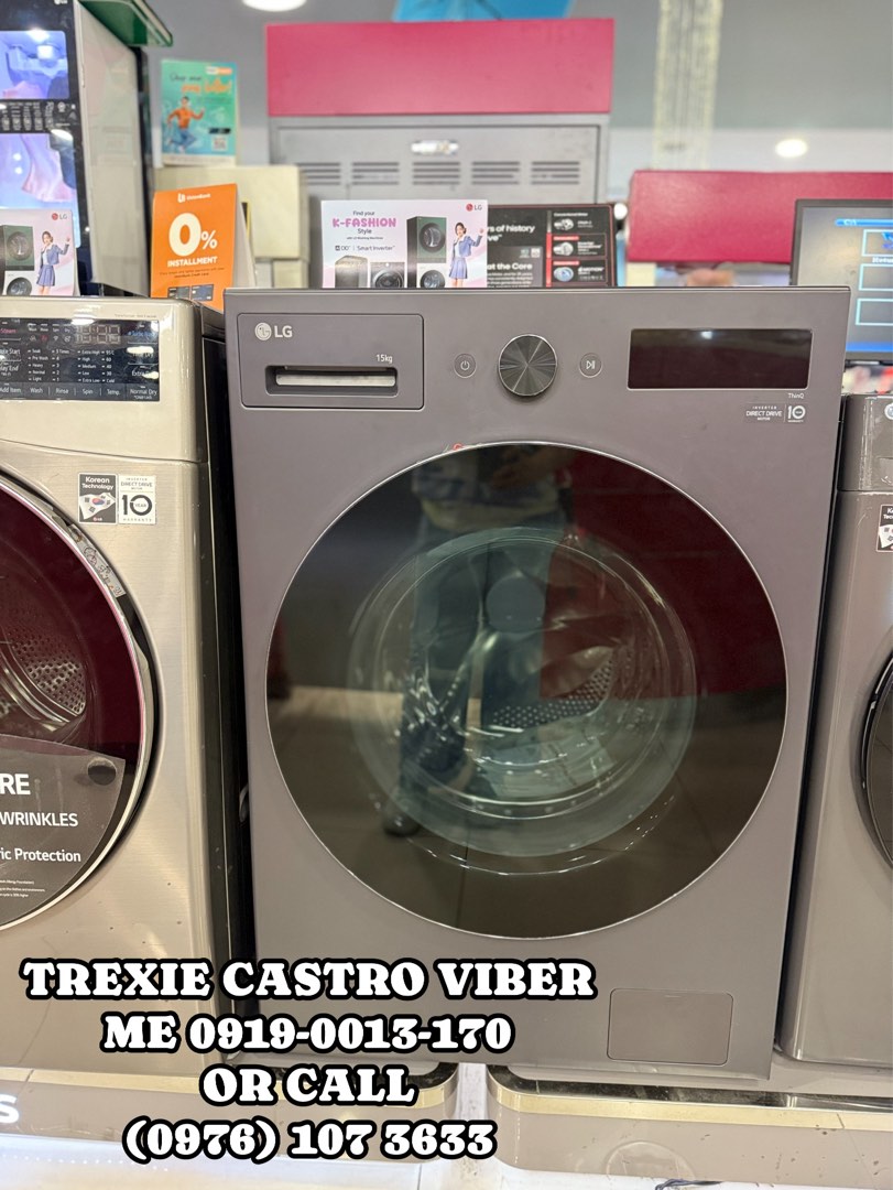 💙 LG FRONTLOAD WASHING MACHINE NEW MODEL 15KG F2515SNEG 💙, TV & Home ...