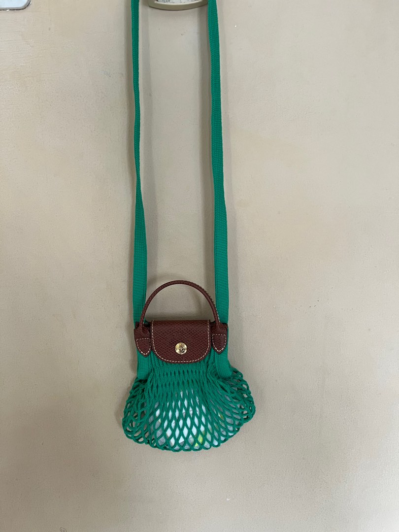 ( Like New )Longchamp LE PLIAGE FILET MESH BAG XS, Barang Mewah, Tas ...