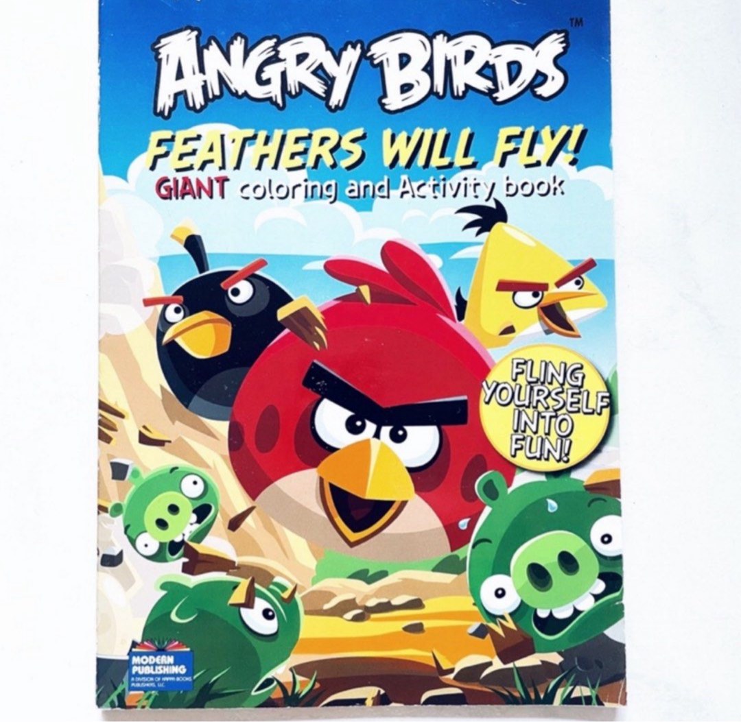 Angry Birds colouring Book, Hobbies & Toys, Books & Magazines, Children ...