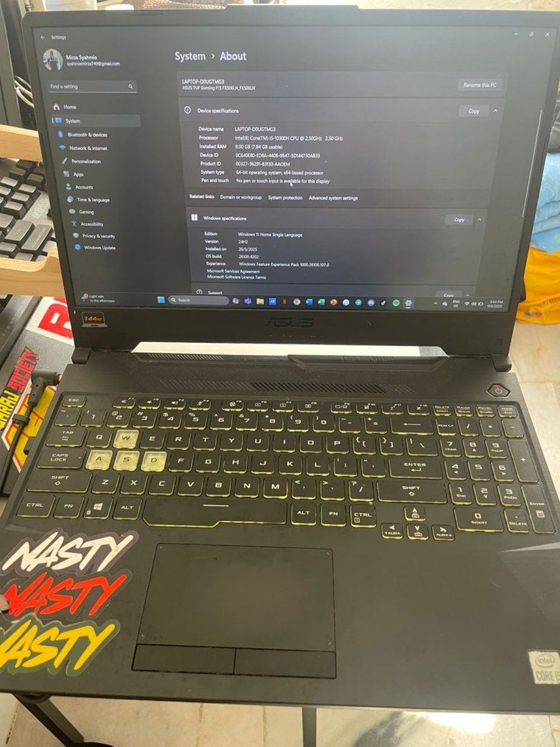 Asus Tuf Gaming Laptop, Computers & Tech, Laptops & Notebooks on Carousell