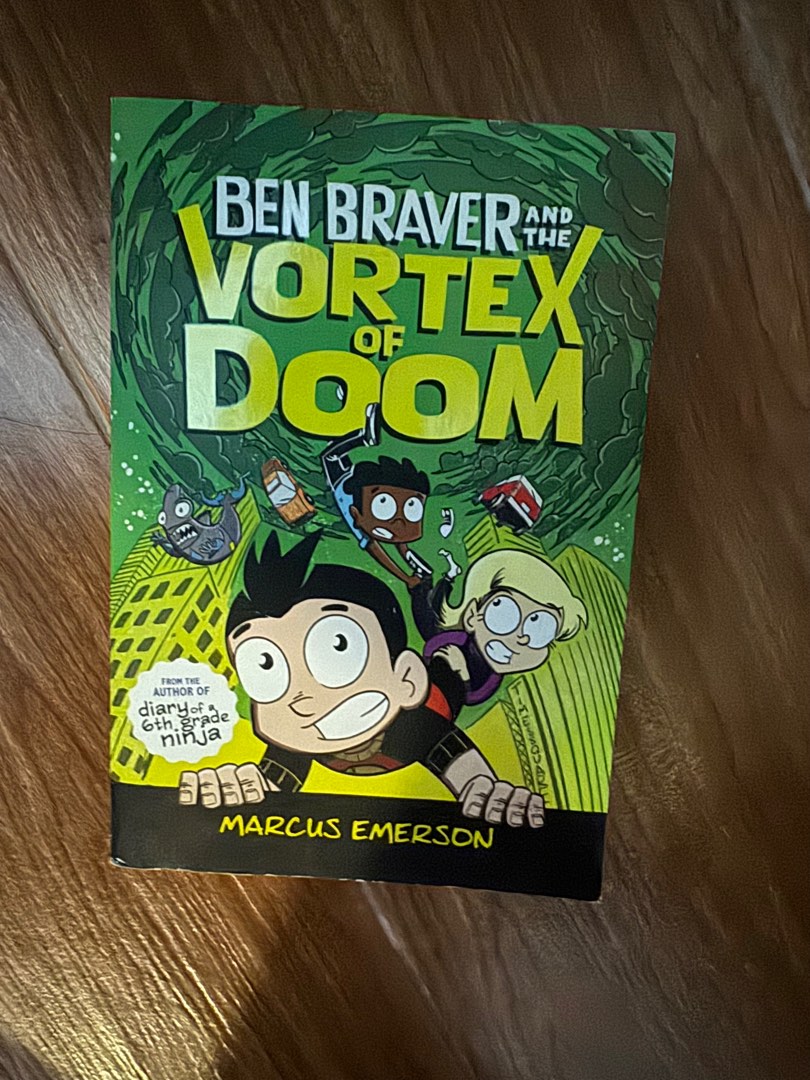 Ben Braver and the Vortex of Doom, 興趣及遊戲, 書本 & 文具, 兒童書籍 - Carousell