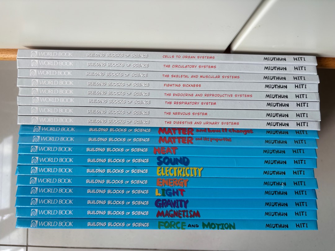 Building blocks of science hard cover 18 books, Hobbies & Toys, Books ...