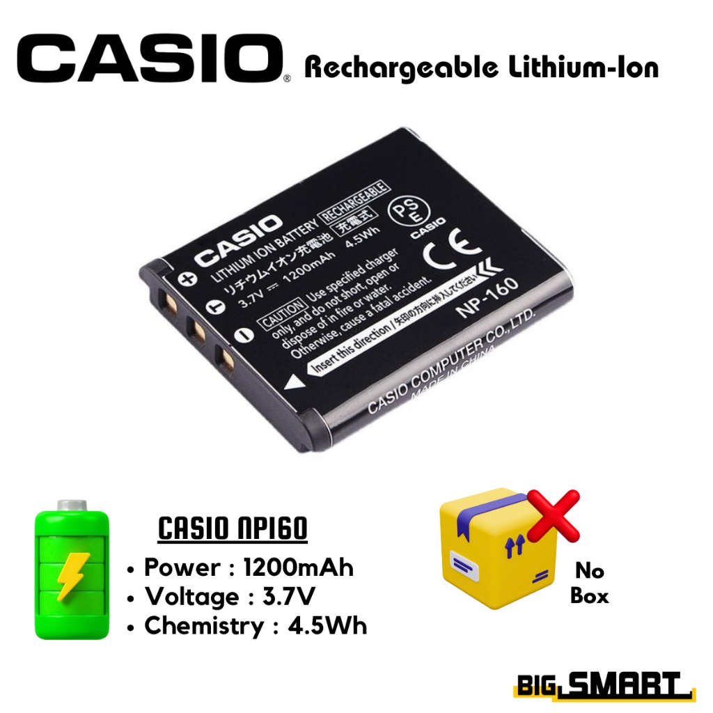 CASIO NP-90 / NP-160 Lithium ion Battery Pack ( Imported from HK ...