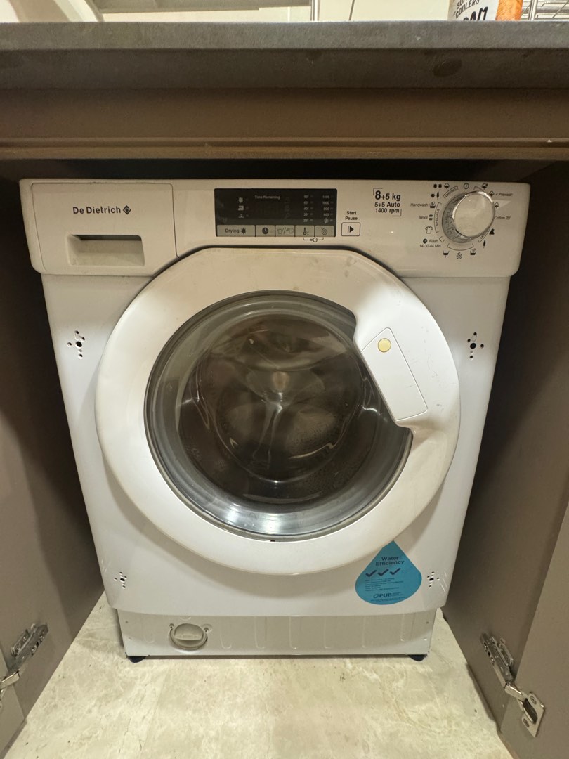 De Dietrich Washing Machine 8+5kg 1400 RPM, TV & Home Appliances ...