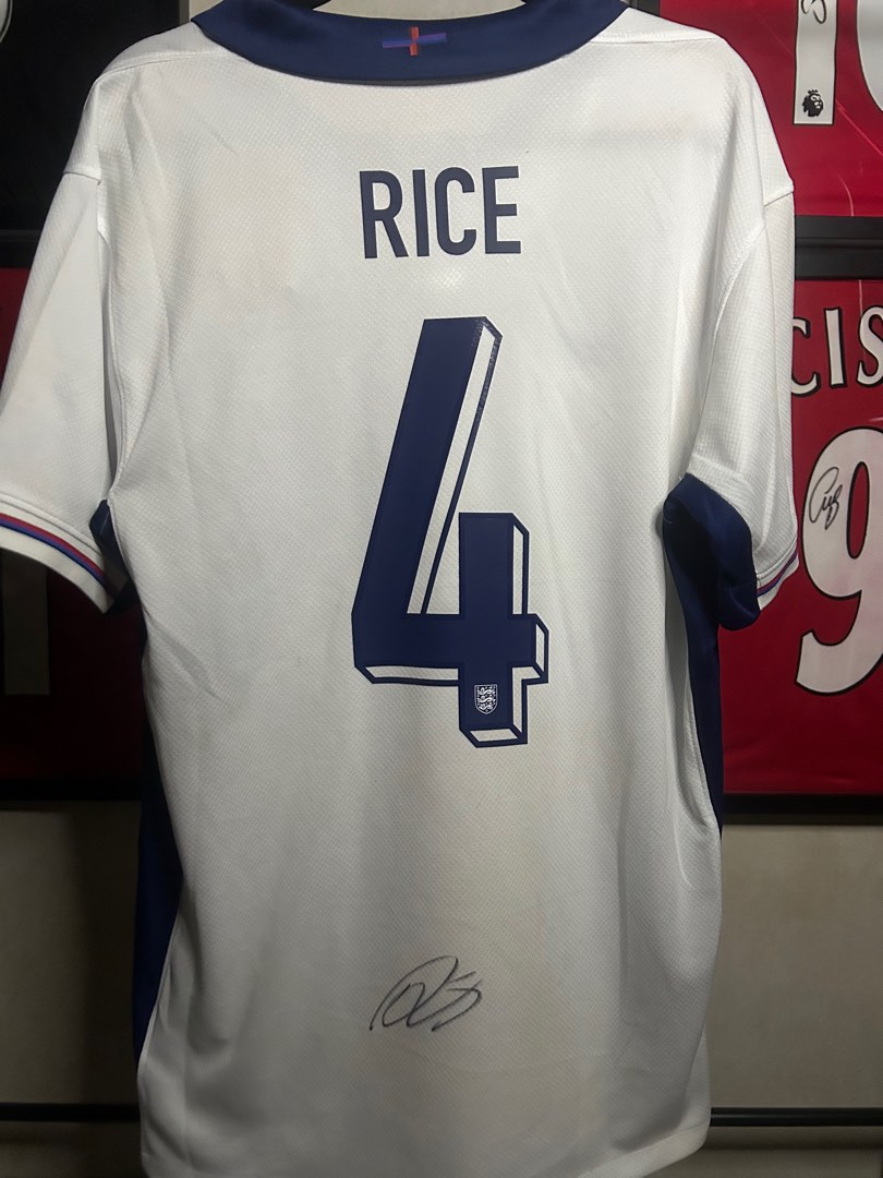 Declan Rice England 2024 Signed kit, Hobbies & Toys, Memorabilia ...
