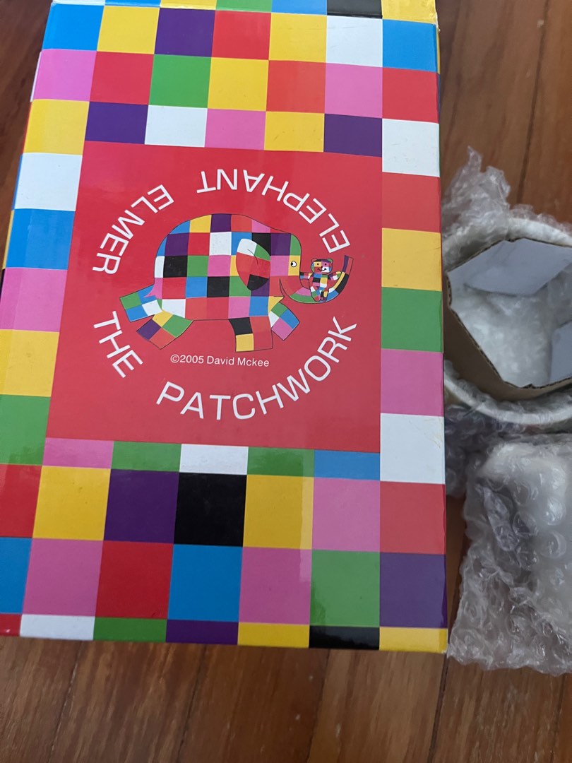Elmer the Elephant Patchwork Tea Set, Furniture & Home Living ...