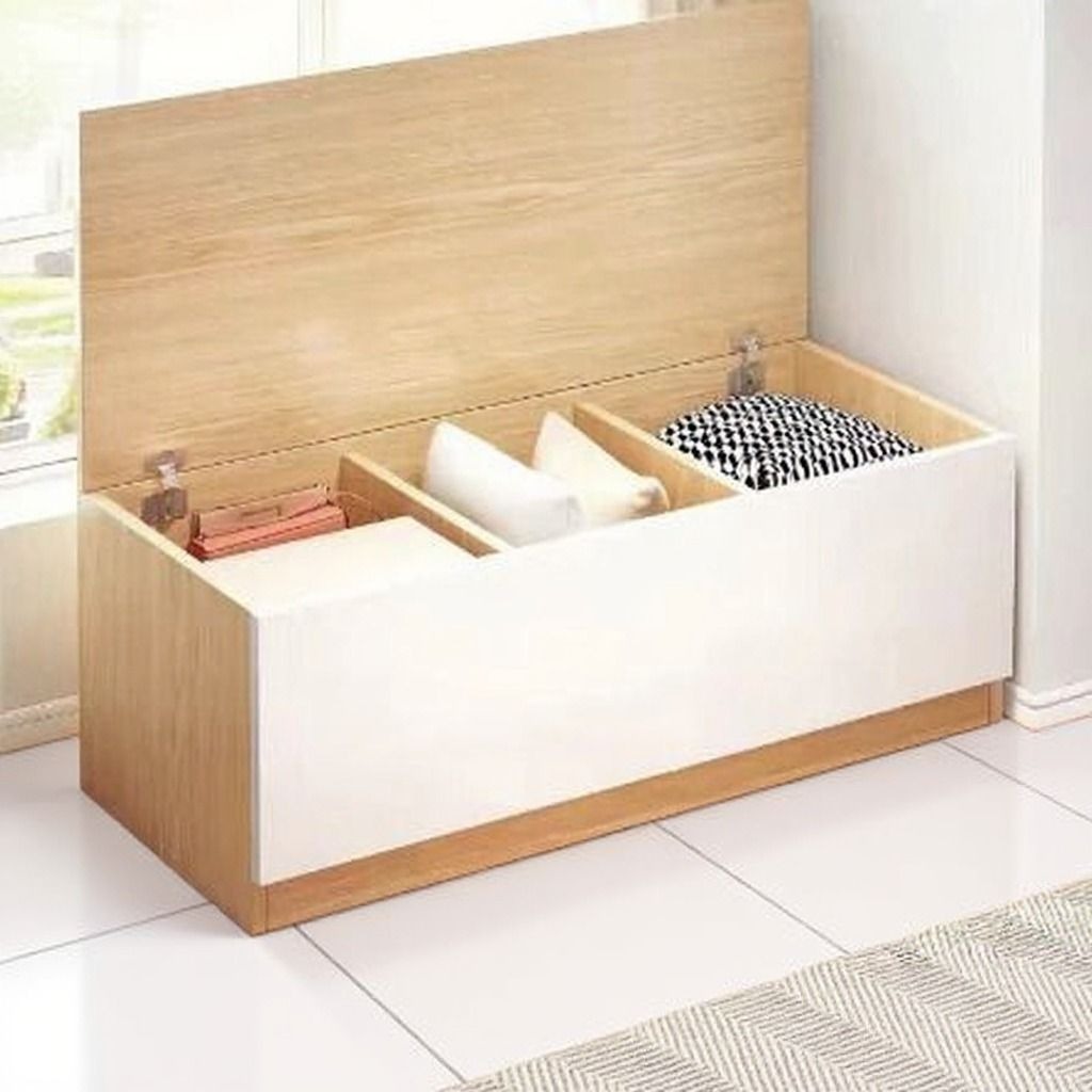 Flip-Top Storage Cabinet | Bay Window Cabinet | Under-Window Storage ...