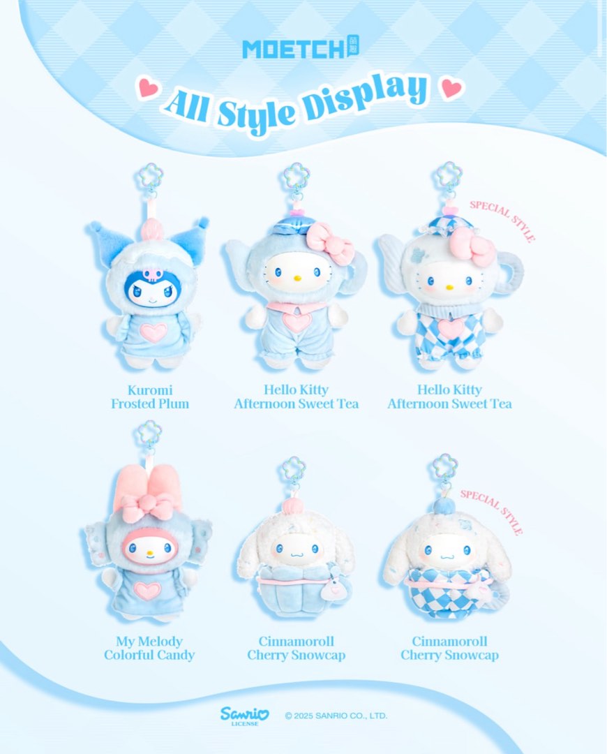 Sanrio Fluffy tea party blindbox, Hobbies & Toys, Toys & Games on Carousell