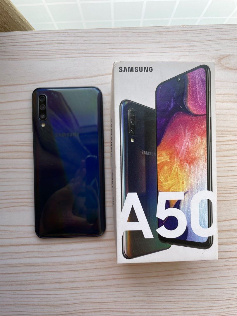 HP Samsung Galaxy A50 Black [4 GB / 64 GB] Android Hitam, Telepon ...