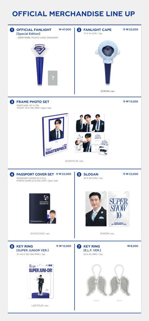 [HTB / PO] SUPER JUNIOR - 20th Anniversary TOUR OFFICIAL MD, Hobbies ...