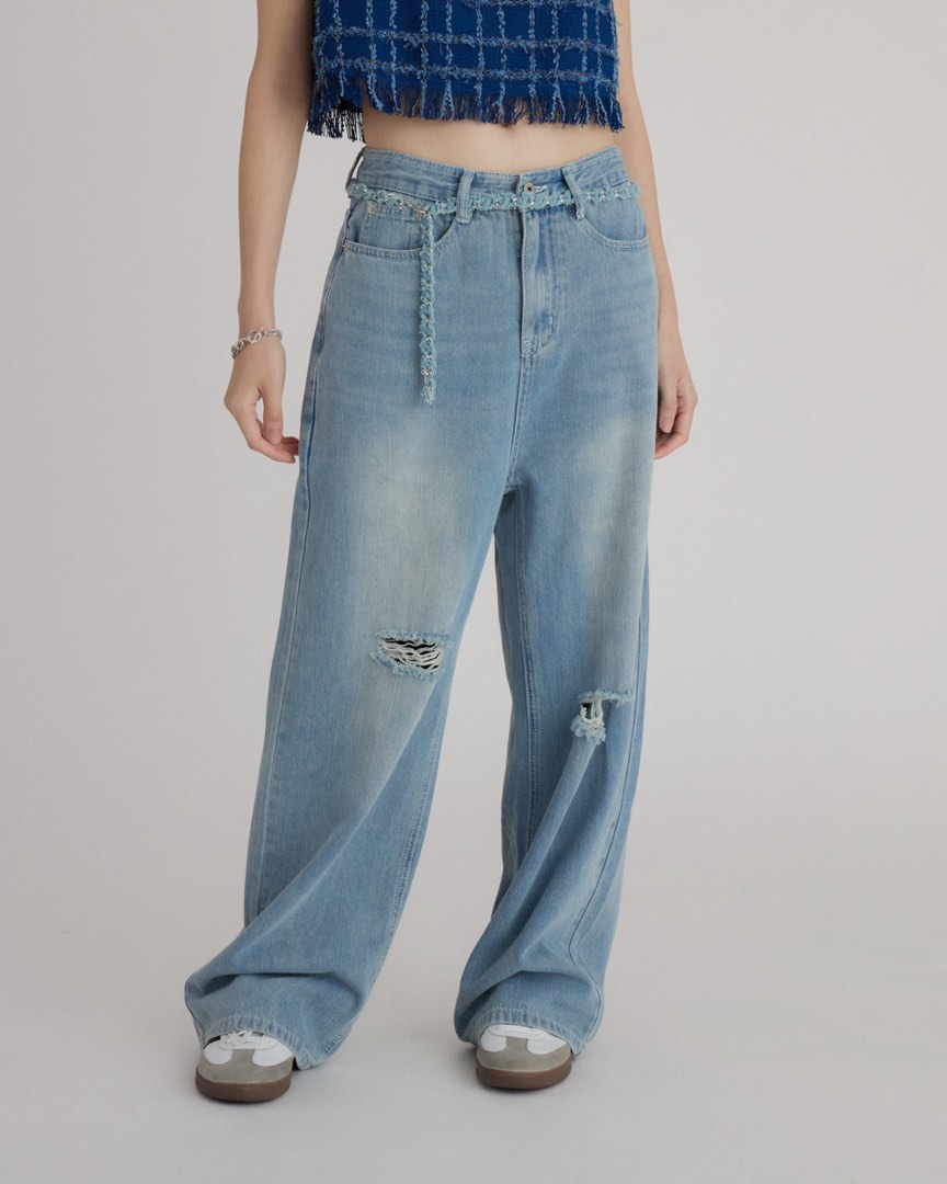 intique牛仔褲, 女裝, 褲＆半截裙, 牛仔褲、Leggings - Carousell