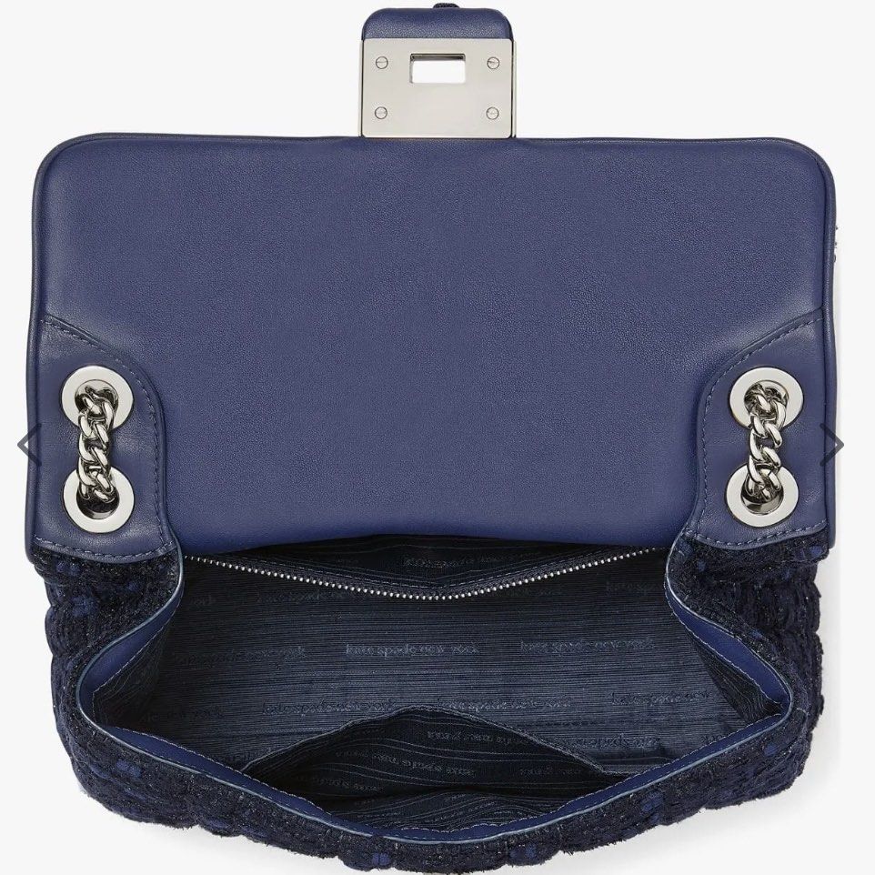 Kate Spade Tweed Shoulder Bag, Luxury, Bags & Wallets on Carousell