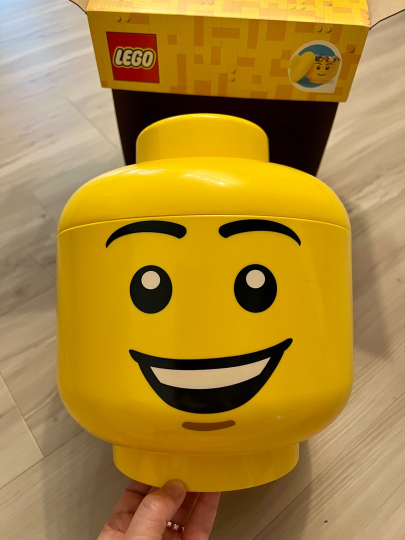 LEGO Bricks Storage Head Large, Hobbies & Toys, Toys & Games on Carousell