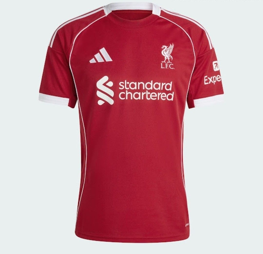 Liverpool 25-26 Home Kit Authentic Fans version, Men's Fashion, Activewear on Carousell