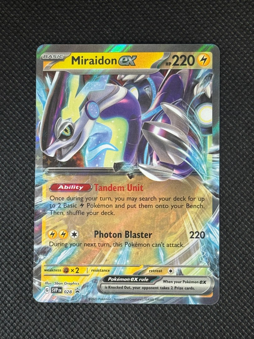 Miraidon ex #028 - Scarlet & Violet Promo (SVP), Hobbies & Toys, Toys ...