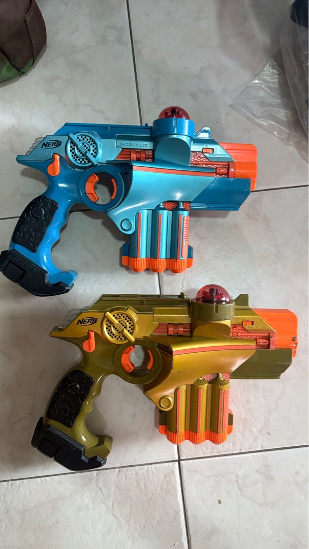 Nerf Phoenix LTX Laser Tag Guns 6x Orange 7x Blue, Hobbies & Toys, Toys ...