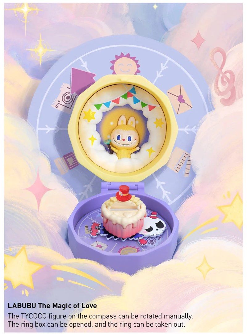 popmart Romantic Ring Box Series 4 Scene Sets labubu magic of love ...