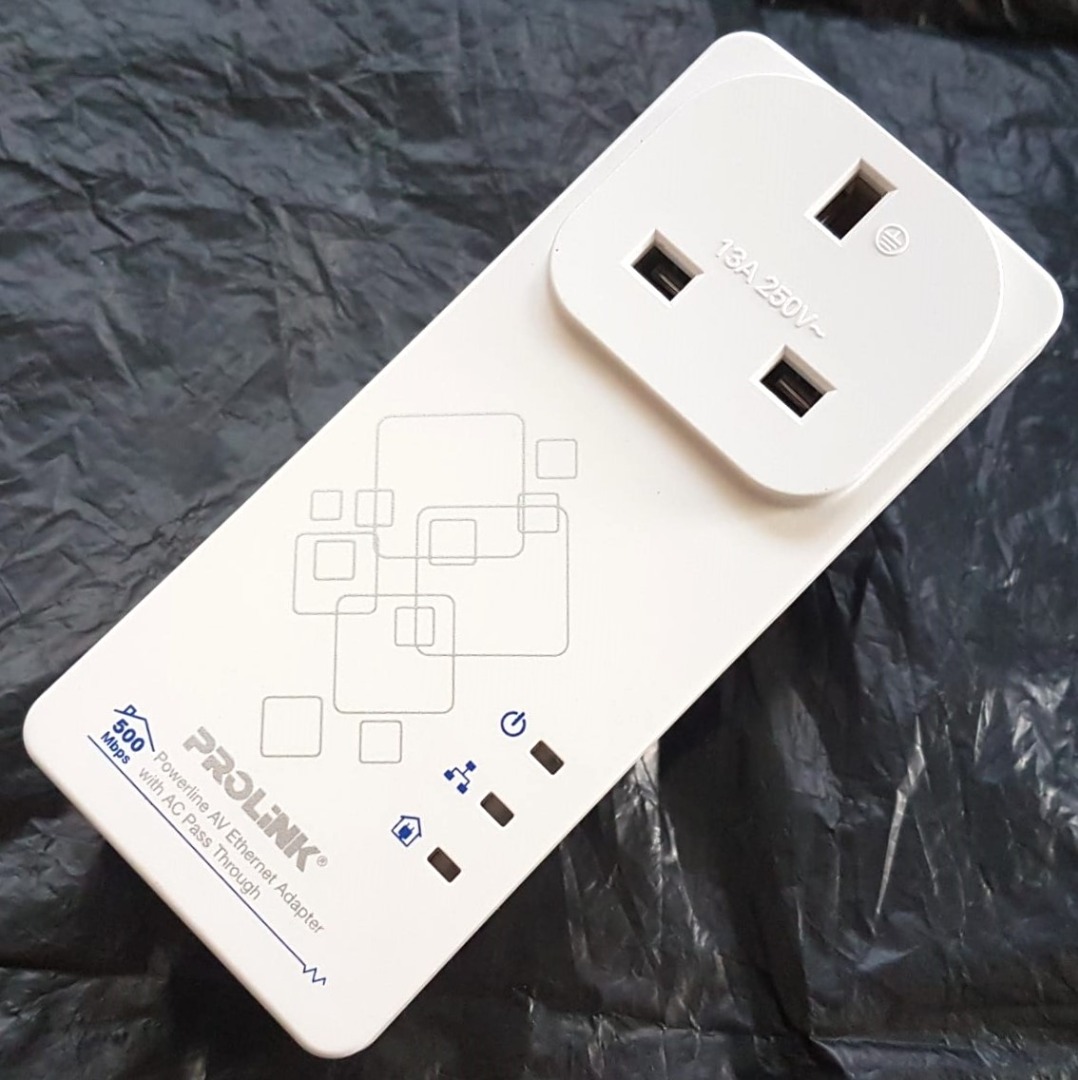 PROLINK 500 Mbps Powerline AV Ethernet Adaptor, Model PPL1500P, Smart ...