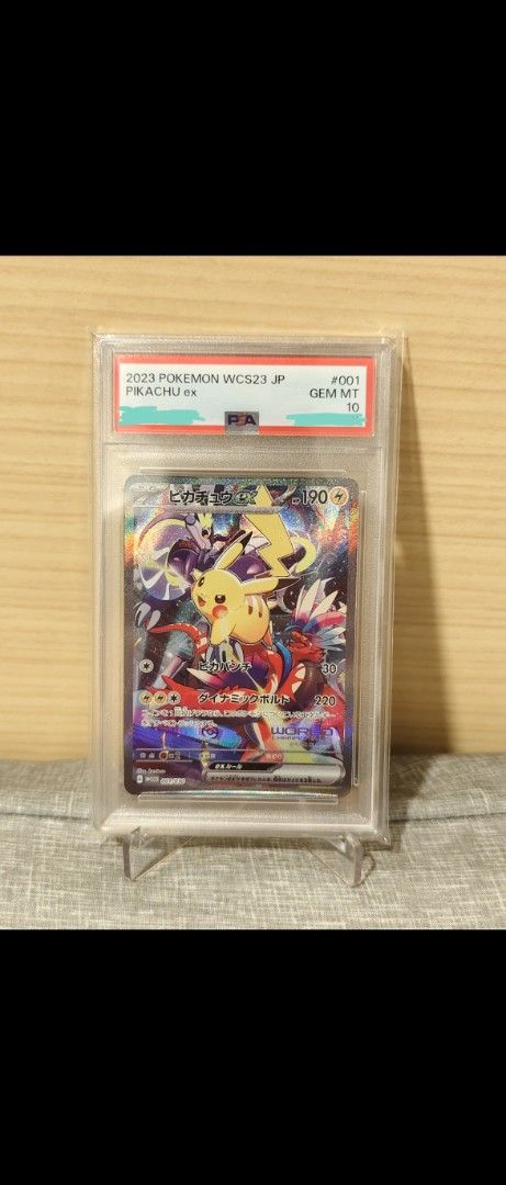 PSA 10 Pikachu EX 2023 Pokemon WCS 23 JP, Hobbies & Toys, Toys & Games on Carousell