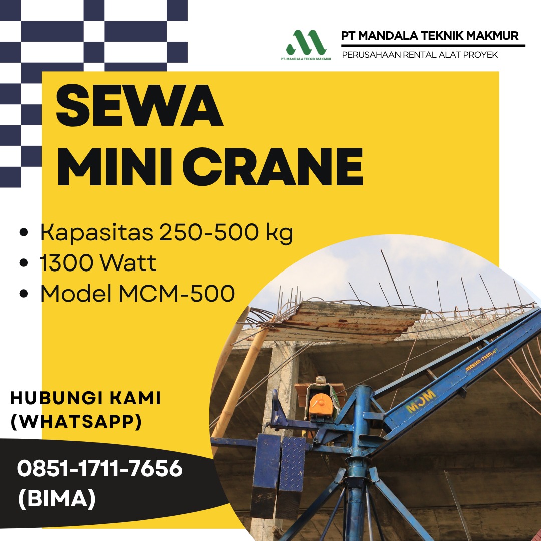 PT MTM, Sewa Mini Crane Malang | Sewa Mini Crane Berkualitas Malang ...