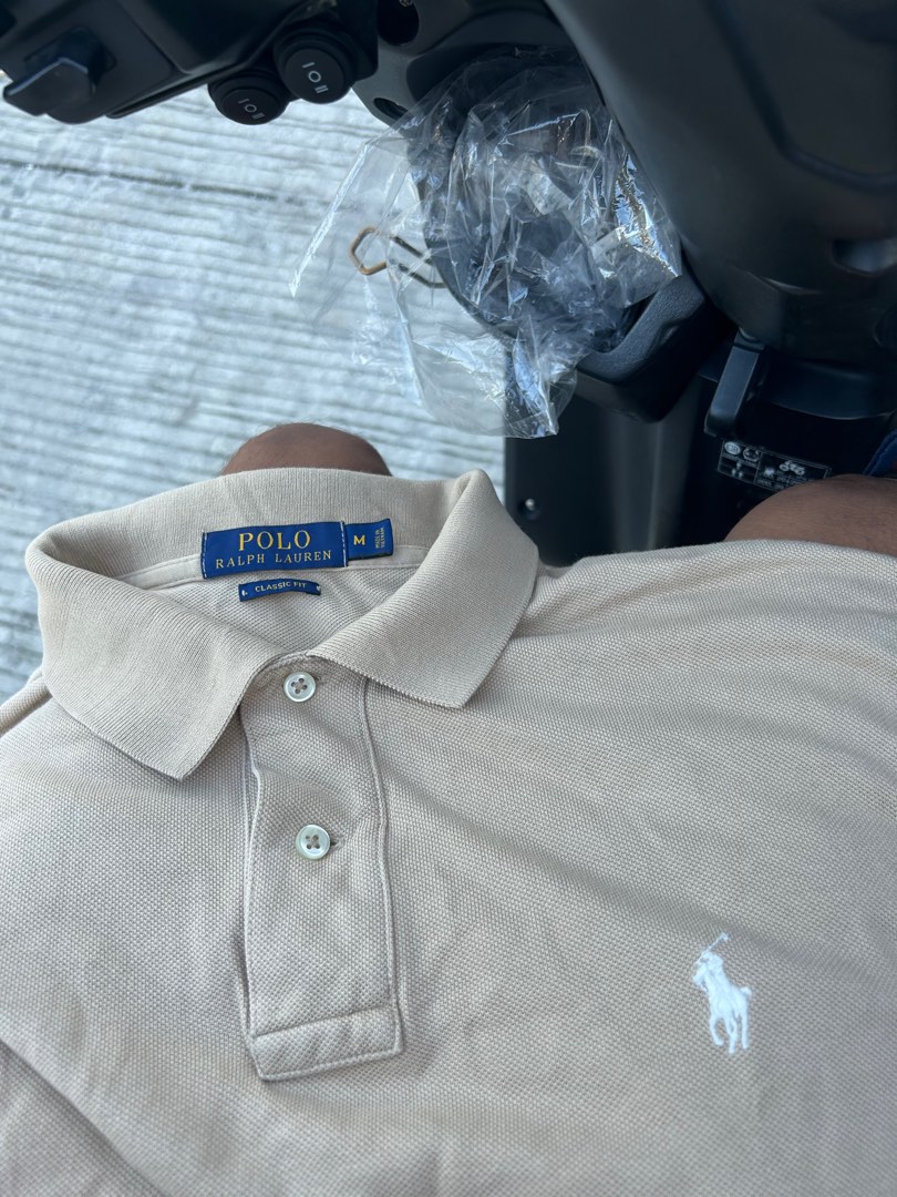 Ralph Lauren Polo Cream Colorway White Pony, Men's Fashion, Tops & Sets ...