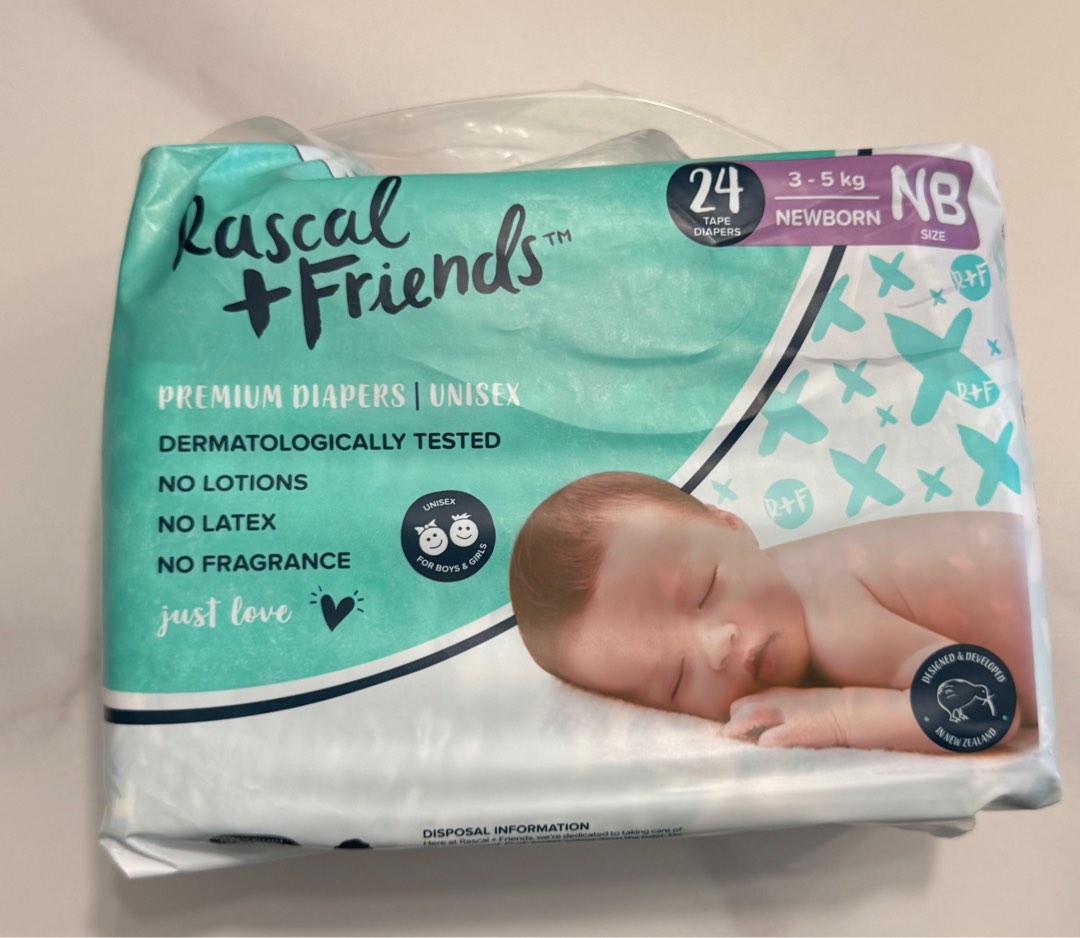 Rascal + Friends Premium Newborn Diapers, Babies & Kids, Bathing ...