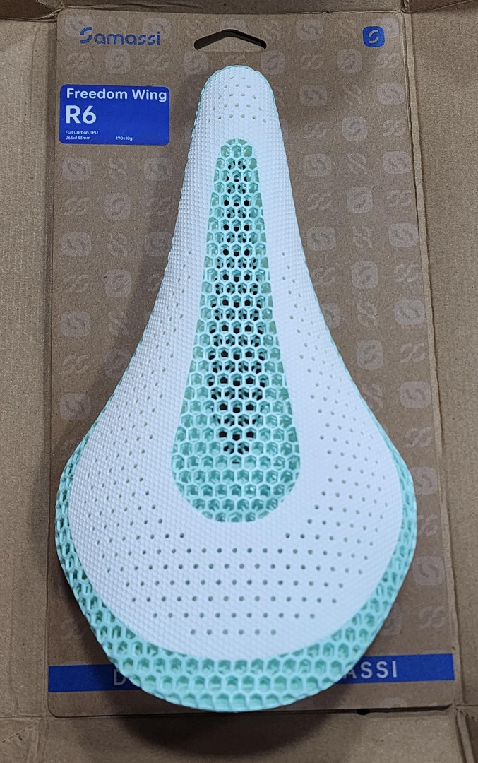 Samassi 3D Printed MTB Bike Saddle - R6 [143mm] Turquoise, Sports ...