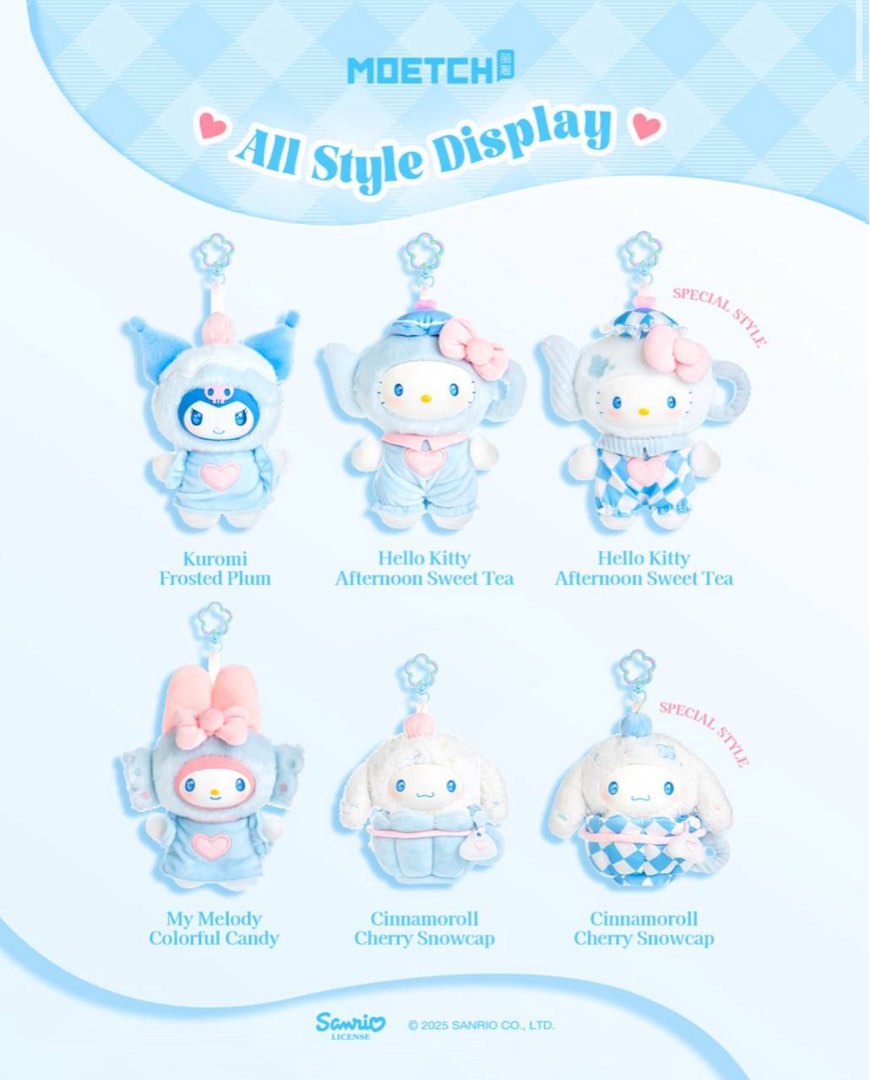 sanrio blue flutter series plush, Hobbies & Toys, Toys & Games on Carousell