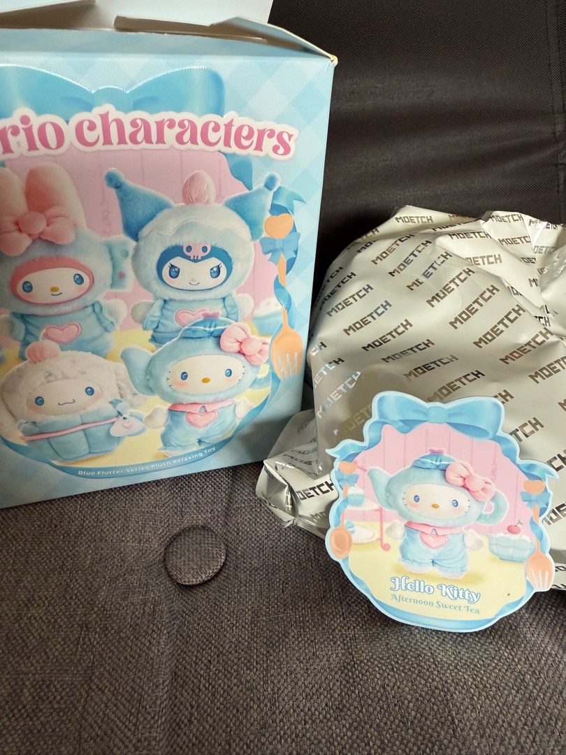 Sanrio Miniso Blue Flutter Series Relaxing Plush Toy - Hello Kitty (can ...