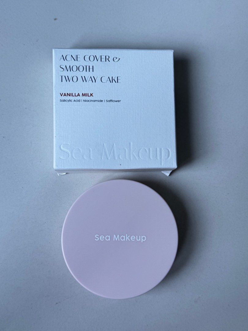 Sea Makeup Acne Cover & Smooth Two Way Cake – Compact Powder & Powder ...