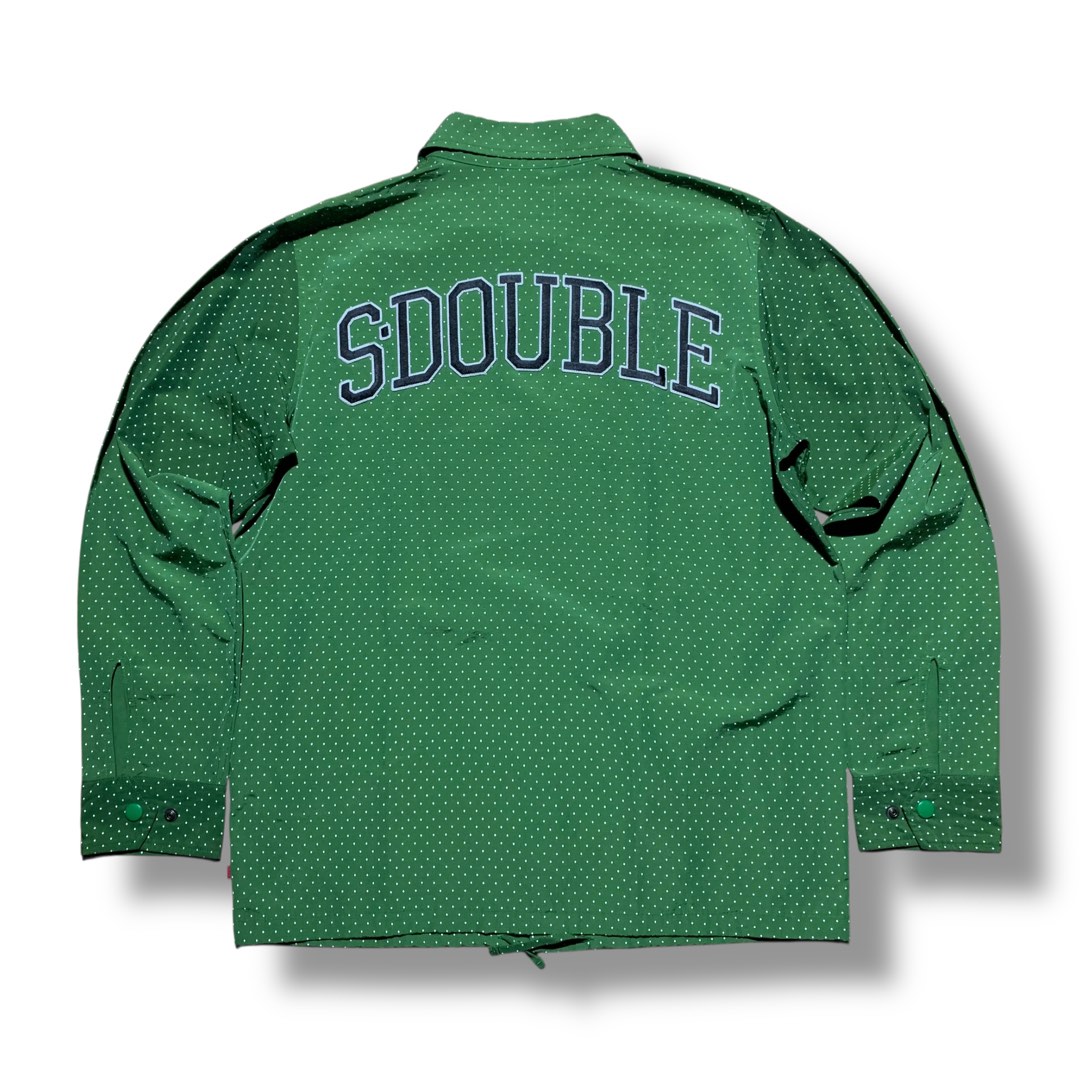 Shwan Stussy S'Double Embriodered Logo Polka Coach Jacket Made in Japan ...