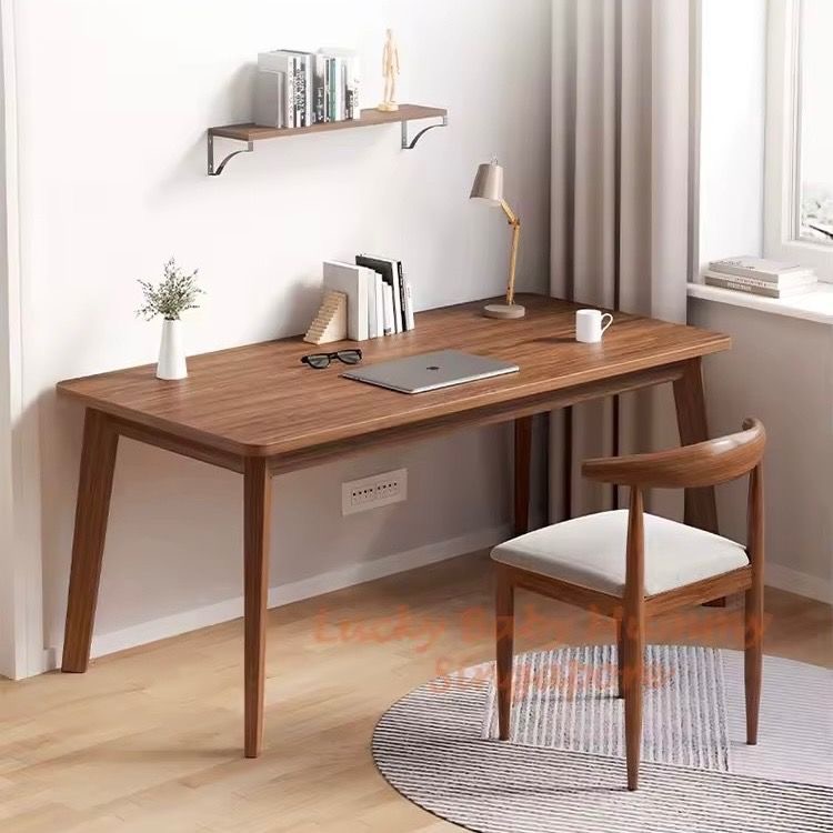 Simple Study Writing Desk | Sturdy Wooden Computer Desk | Minimalist ...