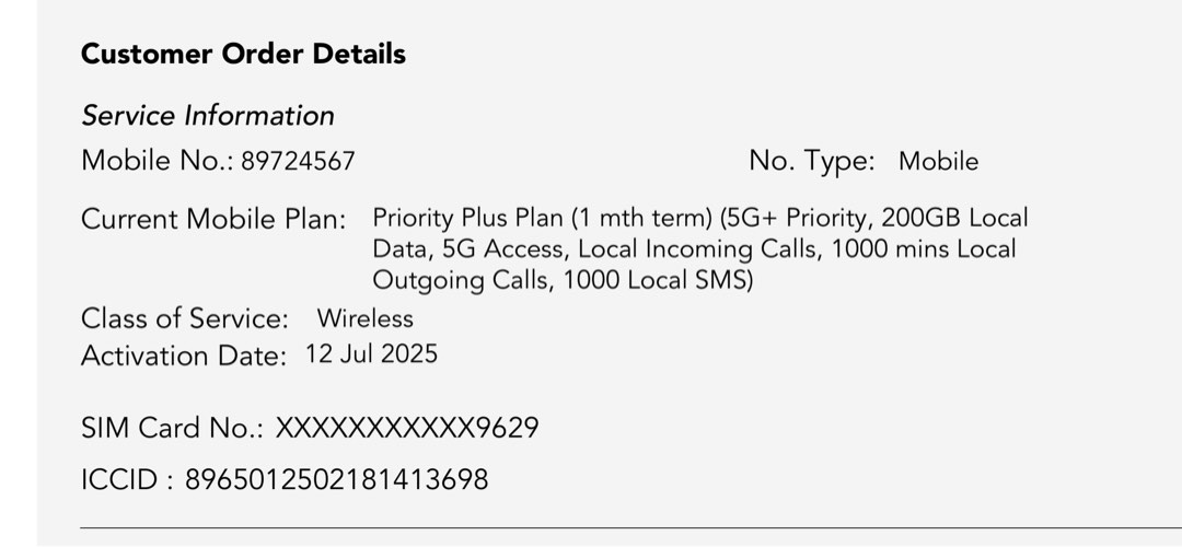 Singtel postpaid number ending by 4567, Mobile Phones & Gadgets, Mobile ...
