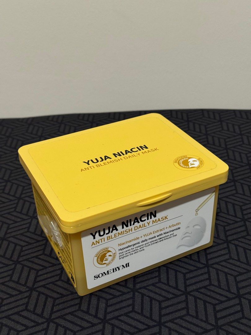 Somebymi Sheet Mask Yuja Niacin, Beauty & Personal Care, Face, Face ...