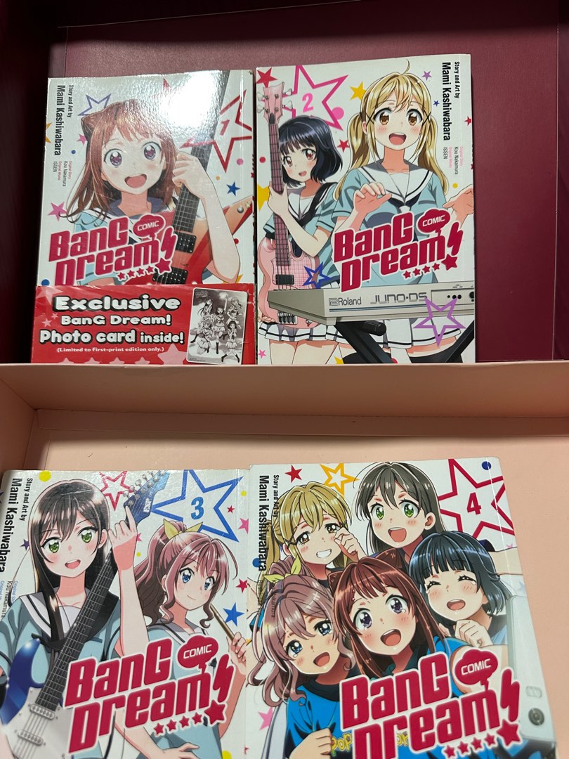 [TO BLESS] BanG Dream! Comic Vol 1-4 [FREE DUE TO SUN DAMAGE AND EXTREME YELLOW :((], Hobbies ...