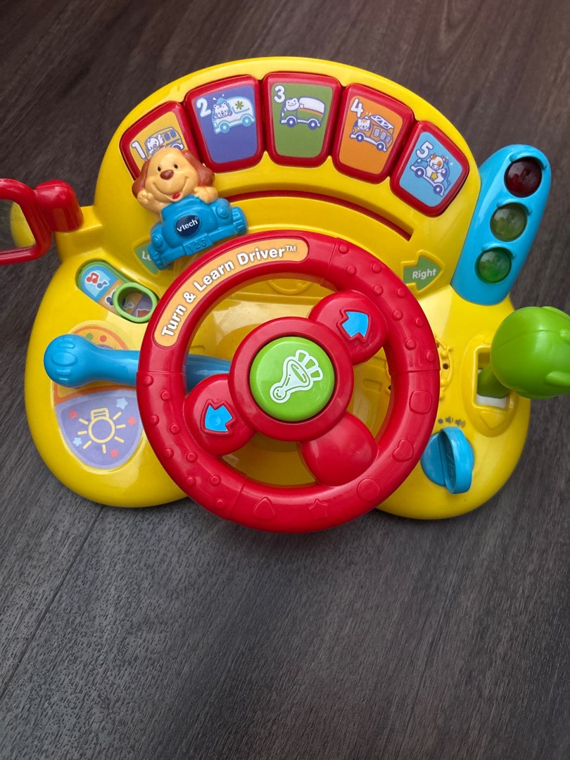 VTech Turn & Learn Driver Toy, Babies & Kids, Infant Playtime on Carousell