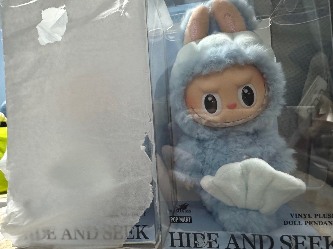 WTS Hide and Seek Labubu Merbubu Vinyl Plush Doll Pendant, Hobbies ...