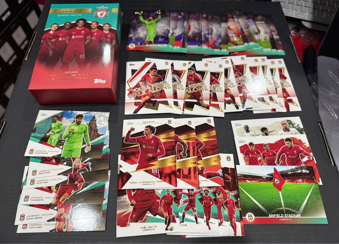 2021/2022 Topps Liverpool Team Set Cards, Hobbies & Toys, Memorabilia ...