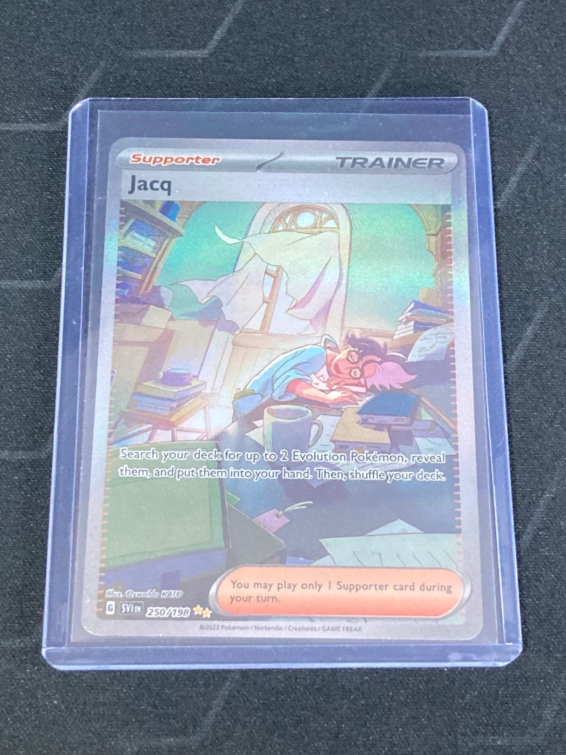 2023 Pokemon Scarlet & Violet SV1en Jacq 250/198 SIR, Hobbies & Toys ...