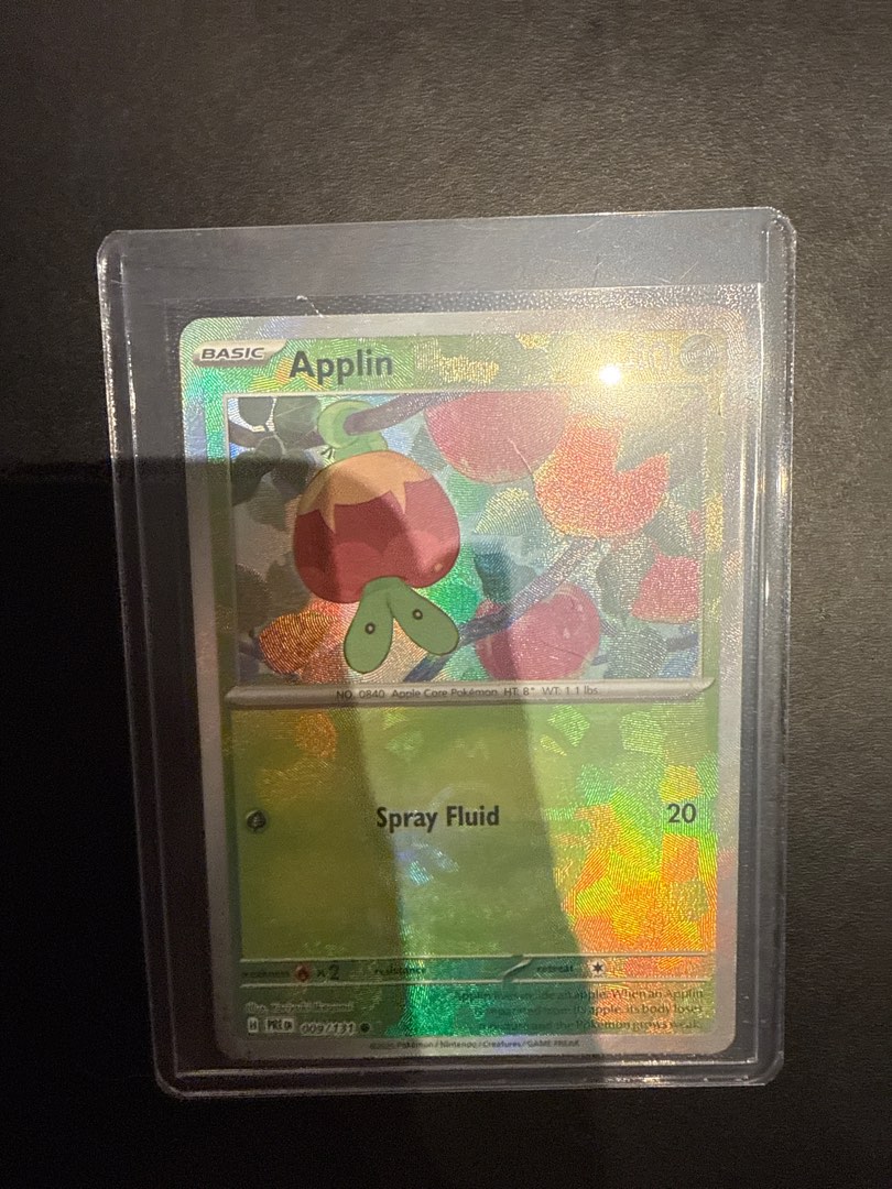 Applin Pokemon Card - Holo Rare, Hobbies & Toys, Toys & Games on Carousell
