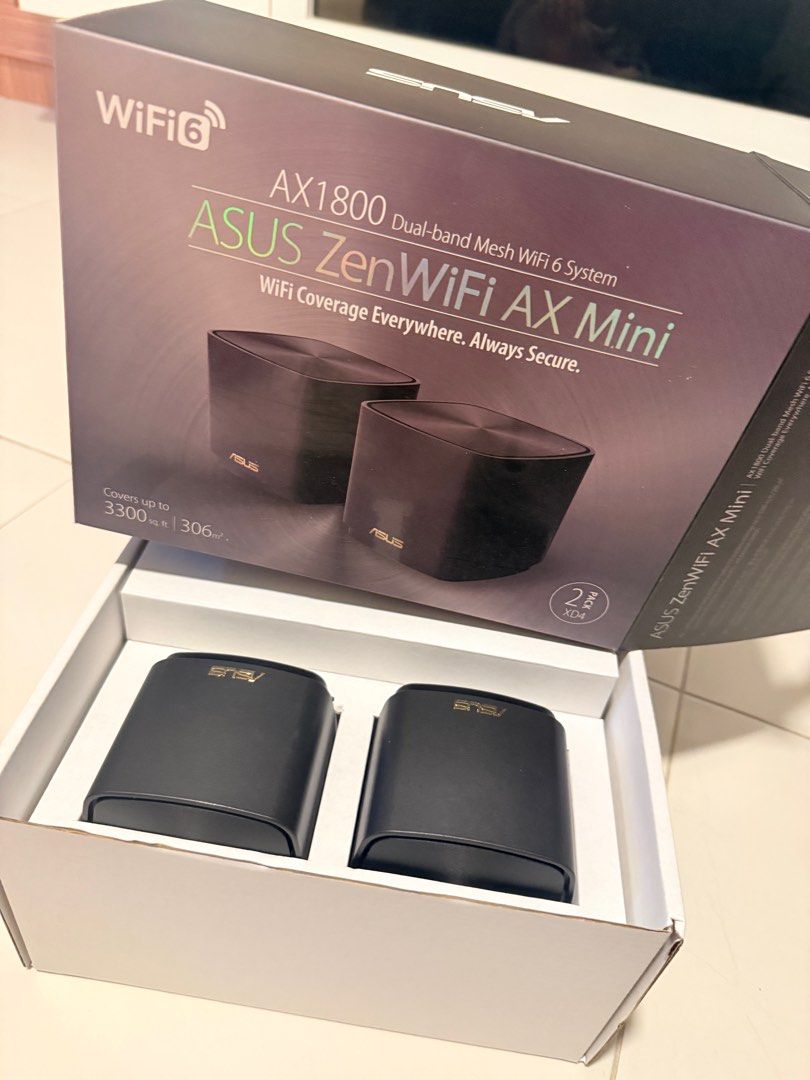 ASUS ZenWiFi AX Mini AX1800 Dual-band Mesh WiFi 6 System, Computers ...
