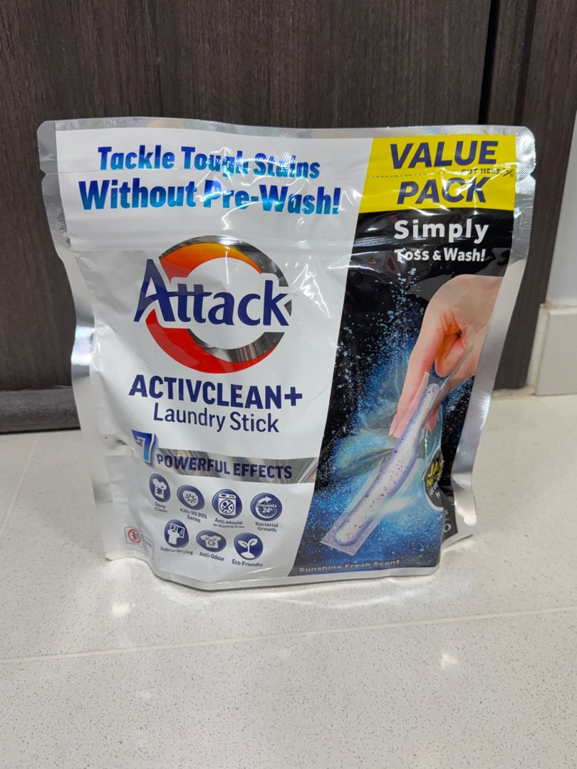 Attack Laundry Stick, Furniture & Home Living, Cleaning & Homecare ...