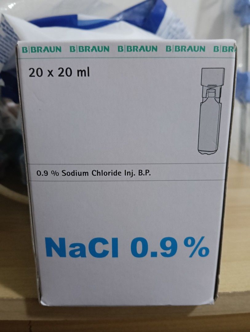 B. Braun NaCl 0.9% Sodium Chloride Injection, Health & Nutrition ...