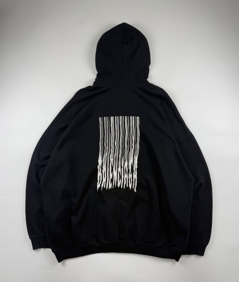 Balenciaga Oversized Barcode Hoodie, Men's Fashion, Tops & Sets ...