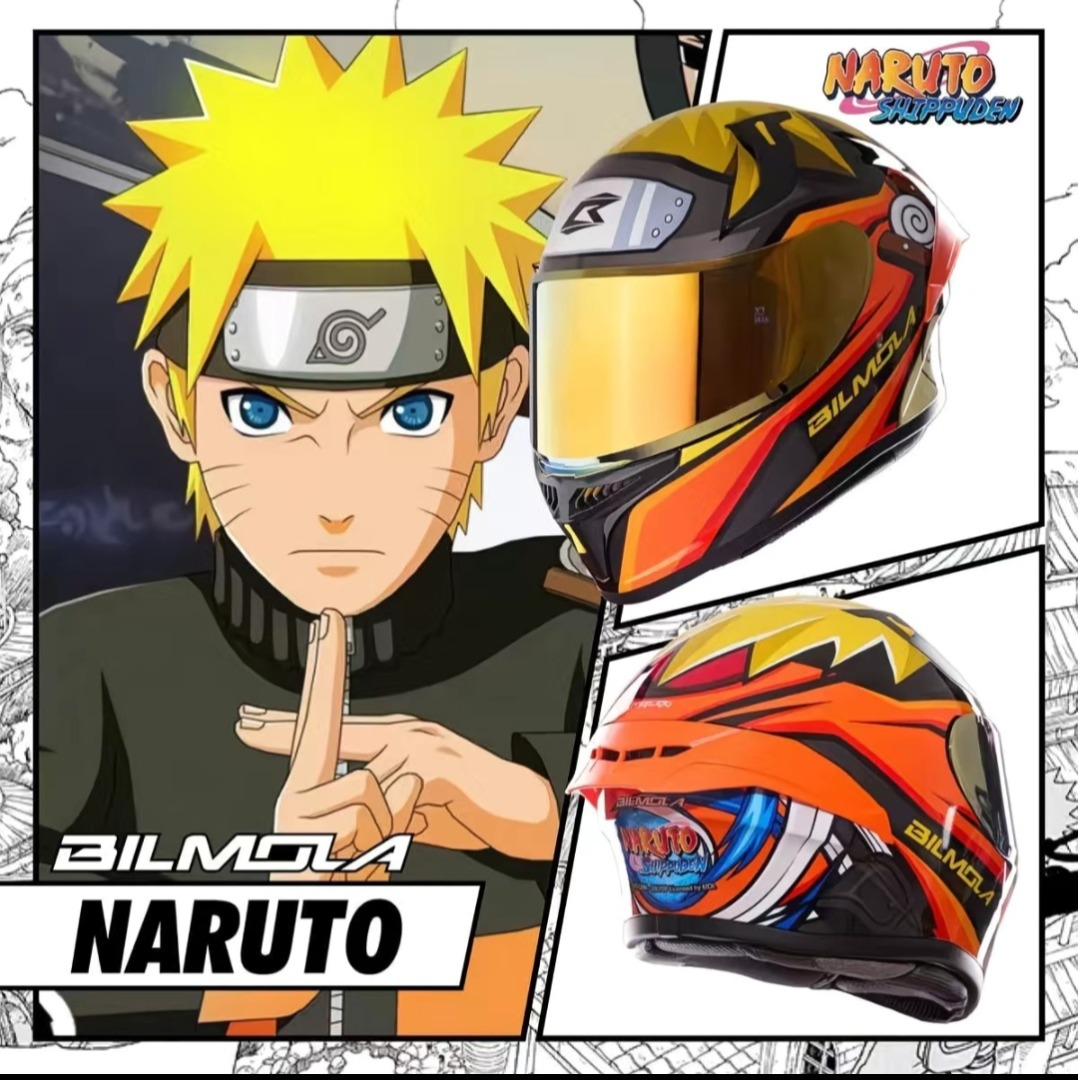 bilmola helmet naruto, Motorcycles, Motorcycle Accessories on Carousell