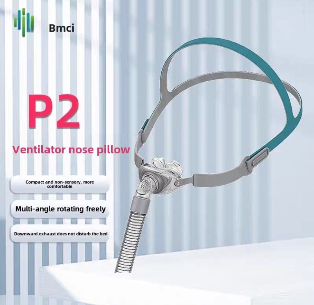 BMC P2 CPAP Nasal Pillow Mask For CPAP Machine With Adjustable CPAP Hose Tubing For Obstructive ...